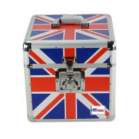 China Custom LP 100 12'' Aluminum DVD/CD Storage Case Aluminum Media Vinyl Storage Case for sale