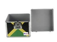 China Aluminum Record Storage Casee with Jamaica Flag surface for sale