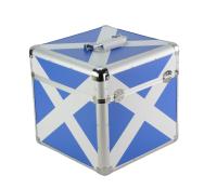 China Aluminum Record Storage Casee with Jamaica Flag surface for sale