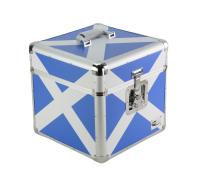 China Aluminum Record Storage Casee with Jamaica Flag surface for sale
