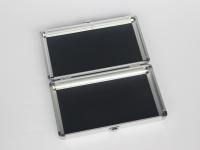 China Silver Small Aluminum Hard Case With 180 Degree Open Easy Transport for sale