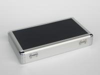 China Silver Small Aluminum Hard Case With 180 Degree Open Easy Transport for sale
