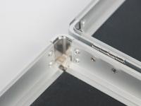 China Silver Small Aluminum Hard Case With 180 Degree Open Easy Transport for sale