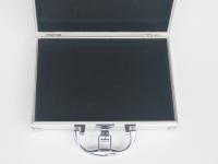 China Silver Aluminum Hand Carrying Case With CMYK Printing 260 * 200 * 80mm Light Weight for sale