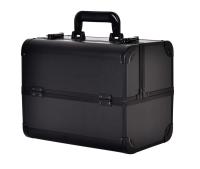 China Large Aluminum Beauty Box With Plastic Trays for sale