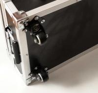 China Big Size Aluminum Flight Case With Four Wheels , Customized Aluminum Road Case for sale