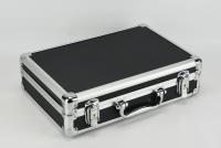 China Black Professional Aluminum Tool Case For Carrying Tool Separated Lining for sale