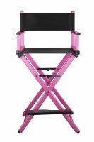 China Aluminum Professional Makeup Chair For Salon Light Weight Pink Color for sale