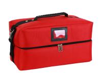 China Professional Travel Cosmetic Bags , Portable Fabric Cosmetic Organizer Bag for sale