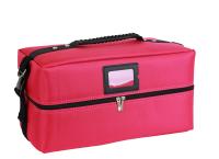 China Professional Travel Cosmetic Bags , Portable Fabric Cosmetic Organizer Bag for sale