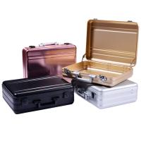 China MS-M-01 B Anodize Black Aluminum Briefcase Aluminum Attache Tool Case for sale