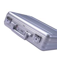 China MS-M-01 S Silver Aluminum Molded Briefcase Aluminum Attache Carrying Case for sale