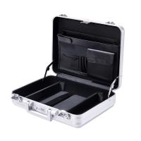 China MS-M-01 S Silver Aluminum Molded Briefcase Aluminum Attache Carrying Case for sale