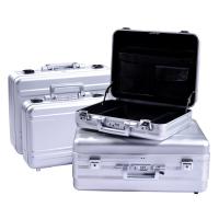 China MS-M-01 S Silver Aluminum Molded Briefcase Aluminum Attache Carrying Case for sale