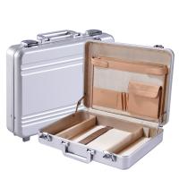 China MS-M-02 Professional Aluminum Molded Alloy Briefcase In Silver, Black, Pink for sale