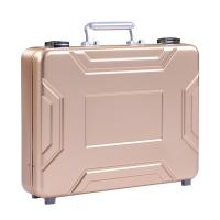 China MS-M-05 Anodized Blue Aluminum Suitcase Briefcase For Sale Aluminum Model Case for sale