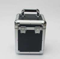 China LPS Black 7'' LP 50 Aluminum Vinyl Carry Cases Vinyl Records Aluminum Storage Case for sale