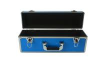 China Blue Aluminum Hand Tool Case Fireproof 2mm Thickness EVA Inside 480 * 145 * 175mm for sale