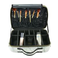 China Large Marble Print Beauty Bags Cosmetic Cases With Size  L400*W290*H140mm Makeup Tool Bag for sale