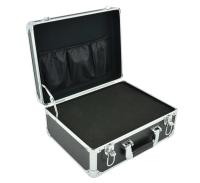 China Black Aluminum Tool Carrying Case 400*360*200mm Aluminum Tool Briefcase For Sale for sale