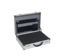 China Standard Aluminum Laptop Case With Black Corner Document Pocket Briefcase Aluminum Business Case for sale