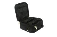 China Small Fabric Beauty Bag For Carrying Essential Oil Fabric Cosmetic Case With Foam To 42 Slots for sale