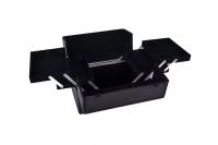 China Multiple Colour Makeup Train Case Plastic Handle Beauty Case Four Trays For Women for sale