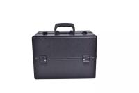 China Multiple Colour Makeup Train Case Plastic Handle Beauty Case Four Trays For Women for sale