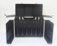 China Pink Aluminum Hairdresser Case Large Aluminum Grooming Cases for sale