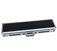 China Long Aluminum Snooker Case Black Pool Case For Cue Wave Foam Glued Aluminum Cue Case for sale
