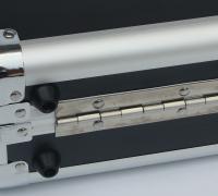 China Long Aluminum Snooker Case Black Pool Case For Cue Wave Foam Glued Aluminum Cue Case for sale