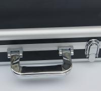 China Long Aluminum Snooker Case Black Pool Case For Cue Wave Foam Glued Aluminum Cue Case for sale