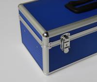 China Blue Aluminum First Aid Box Portable Doctor Case For Carry Medicine And Medicine Tools for sale