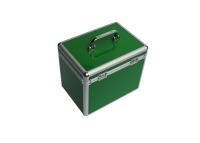 China Acrylic Doctor First Aid Case Green Aluminum Medicine Carry Case With Dividers Inside for sale
