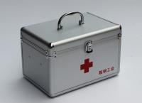China ABS First Aid Case With Removable Tray For Medicines Small Aluminum Doctor Carry Medicine Box Silver for sale