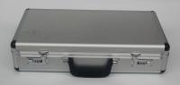 China Middle Size Aluminum Gun Case Silver Aluminum Diamond Handgun Box for sale