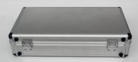 China Middle Size Aluminum Gun Case Silver Aluminum Diamond Handgun Box for sale