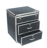 China Portable DVD Aluminium Storage Case , Custom Dj 500 DVD Storage Case for sale