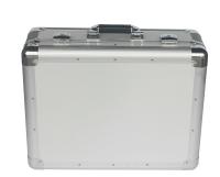 China Silver Aluminium Tool Case 3.5 Kgs Portable Custom Aluminum Tool Briefcase for sale