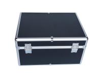 China Black Aluminum DVD Storage Case Alu Storage Box For 1000 CDs With Removable Divider for sale