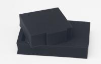 China Die Cut Foam Black Molded Foam For Packaging Tools Insert Boxes for sale