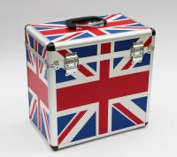 China LP 50pcs DVD Storage Case Aluminum Union Flag Tool Carrying Case for sale