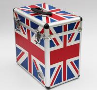 China LP 50pcs DVD Storage Case Aluminum Union Flag Tool Carrying Case for sale