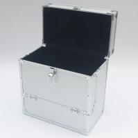 China Aluminum LP 100 12'' Vinyl Storage Case Silver DVD Storage Box for sale