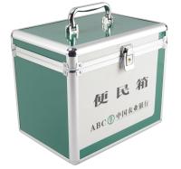 China Green Acrylic Carrying Case For Accessories Aluminum Storage Box To Organize Tools for sale