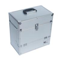 China Alu Storage Case LP Record Holder Retro Musique Storage Box DVDs Organizer for sale