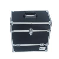 China Pro Vinyl 50pcs Carry Case Black Record Storage Box EVA Interior For Music for sale