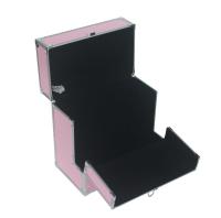 China Pink Aluminum Storage Case Record LP 50 Case Empty Interior For DVD/CD Accessories for sale