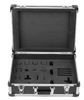 China Portable Aluminum Tool Carrying Cases With Blue CNC Die Cut Foam for sale