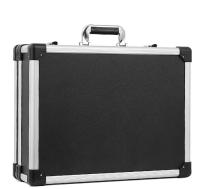 China Portable Aluminum Tool Carrying Cases With Blue CNC Die Cut Foam for sale